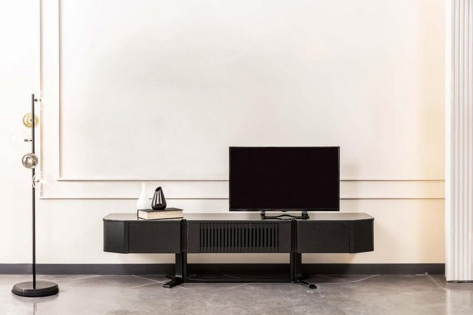 Jvmoebel Sideboard Schwarzer Modernes Sideboard Luxuriöser Tv Ständer