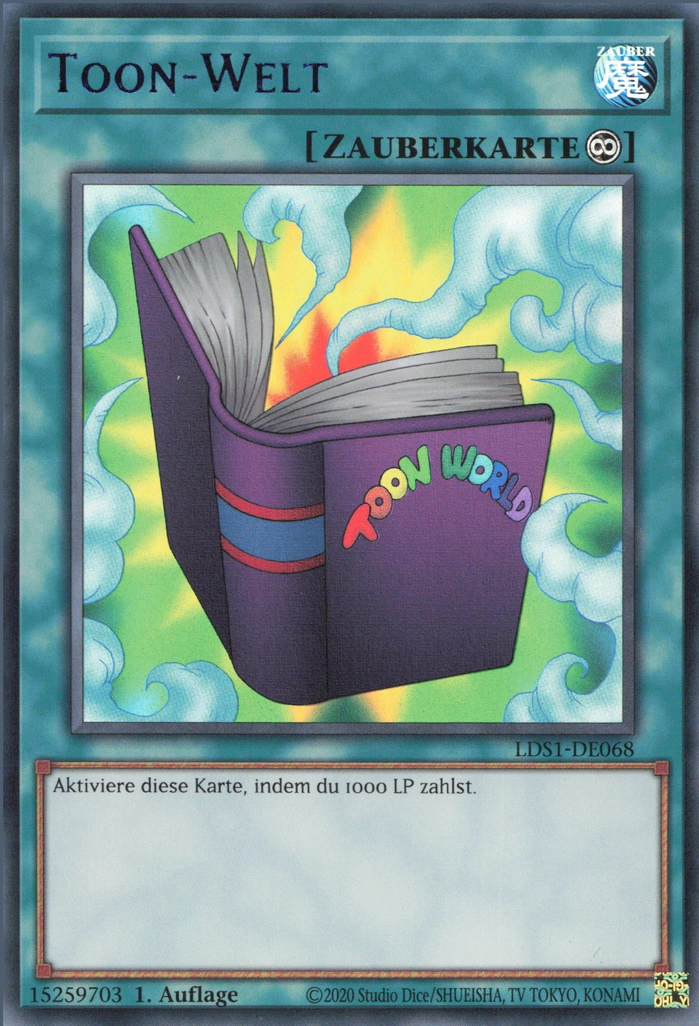 Recollectibles Sammelkarte Yugioh Karte Toon Welt V 1 Yu Gi Oh
