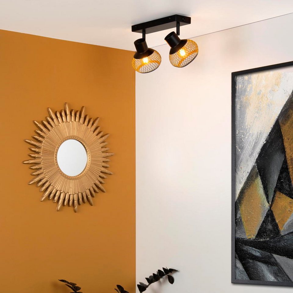 Click Licht Deckenleuchte Deckenspot Lucas In Gold Matt Und Schwarz E14