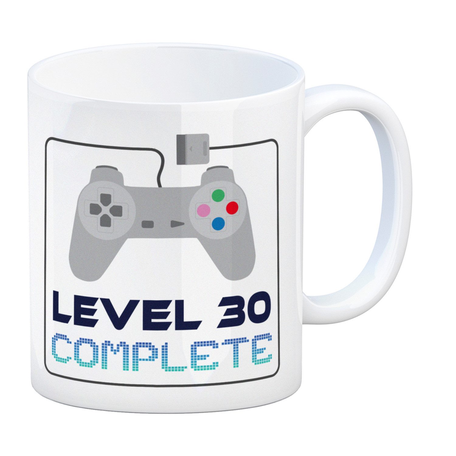 Speecheese Tasse 30 Geburtstag Kaffeebecher Mit Lustigem Spruch Level 30