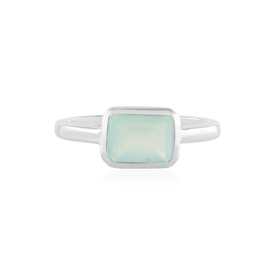 Cavill Silberring Aqua Chalcedon Sterling Silber Ring (1-tlg)