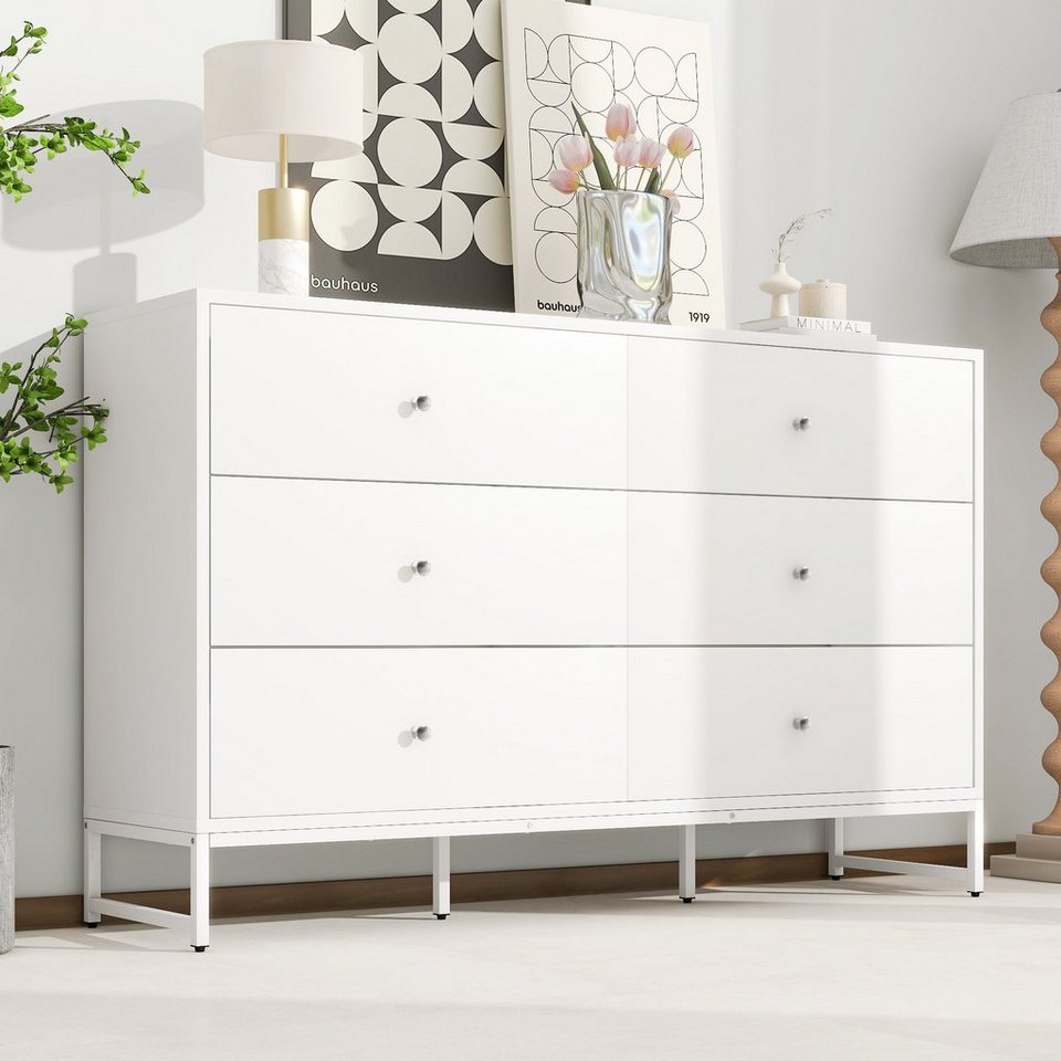 Celya Sideboard Aufbewahrungsschrank6 Schubladen Mit Griffen