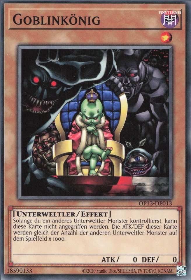 Recollectibles Sammelkarte Yugioh Karte Goblinkönig Deutsch Yu Gi Oh