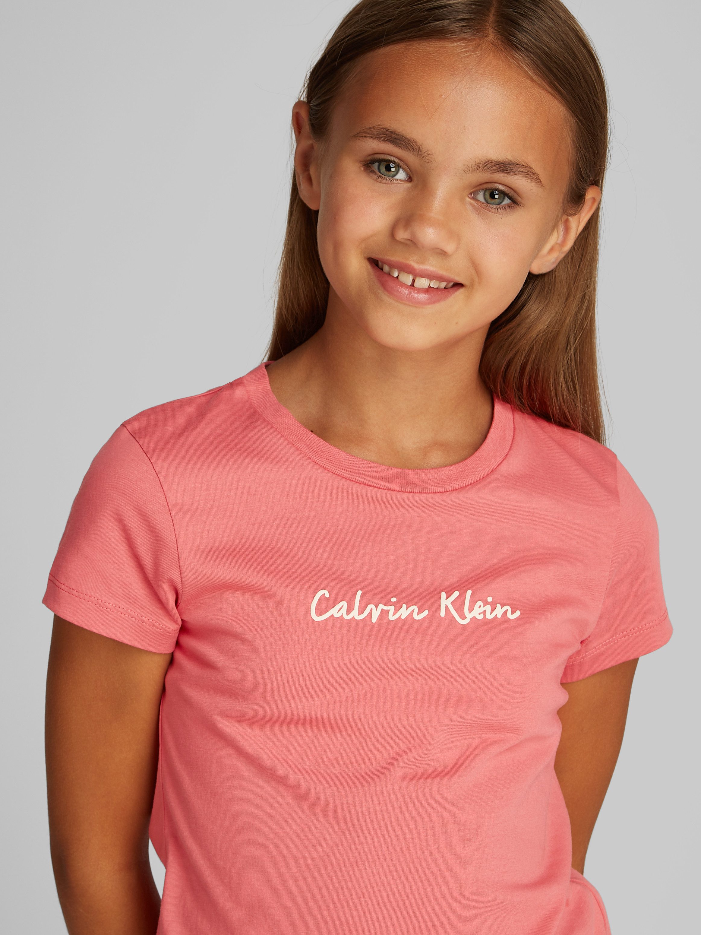 Calvin Klein Jeans T-Shirt SCRIPT LOGO SLIM SS T-SHIRT mit Logoschriftzug