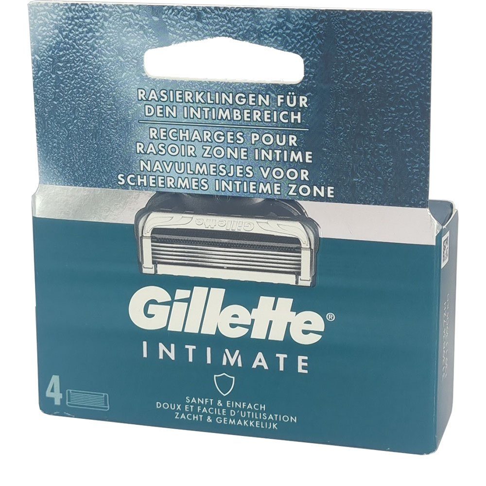 Gillette Rasierklingen INTIMATE, 4er Pack, Mit 2 Gleitstreifen zum Schutz