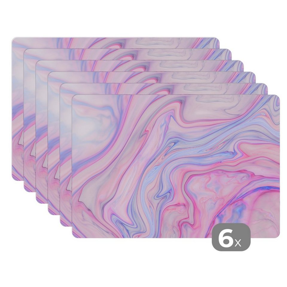 Platzset Marmor Farben Pastell Muchowow 6 St Platzset
