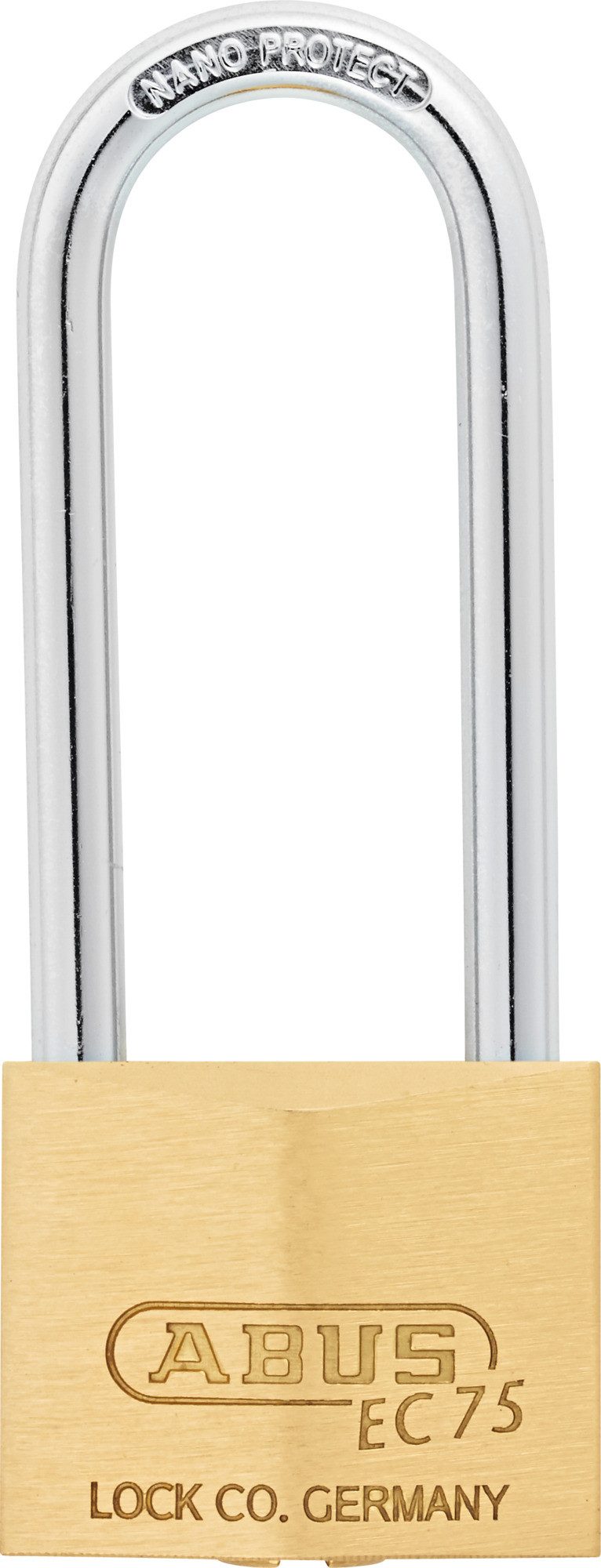 ABUS Vorhängeschloss Vorhangschloss Messing 75/40HB63 - 40 mm - hoher Bügel