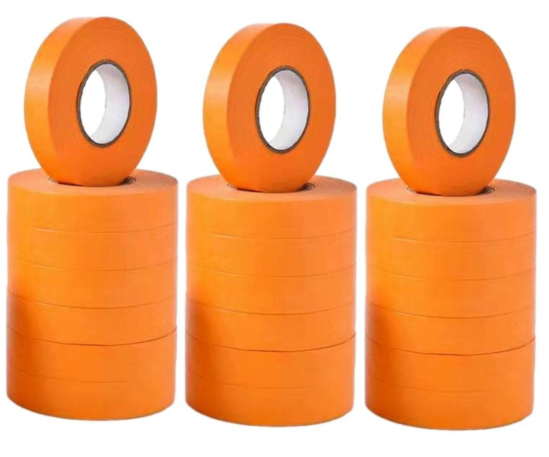 BAYLI Kreppband 24 Rollen Profi Goldband Klebeband 50 m x 30 mm - Malerband Gold