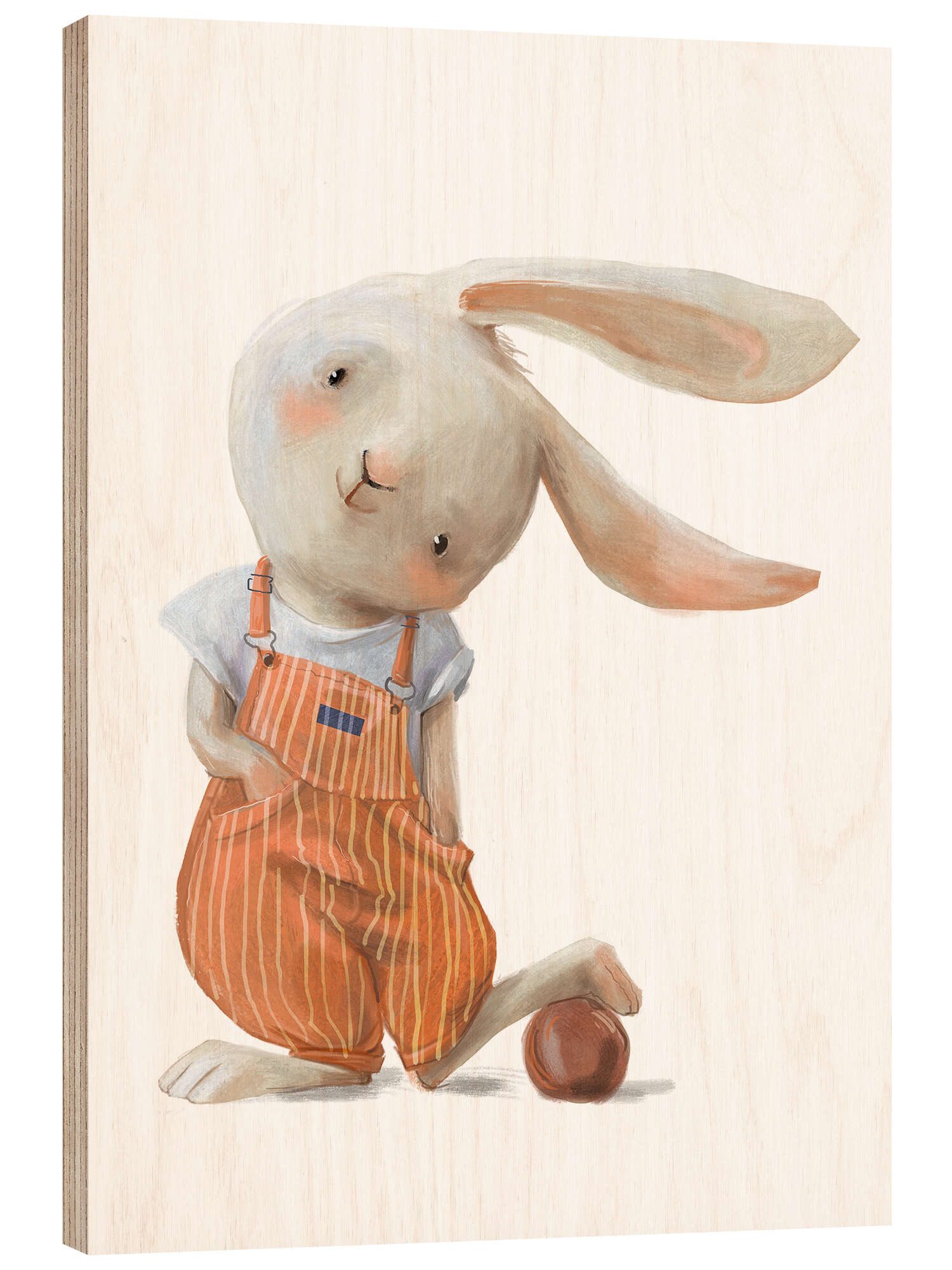 Posterlounge Holzbild Eve Farb Willst Du Mit Mir Ballspielen