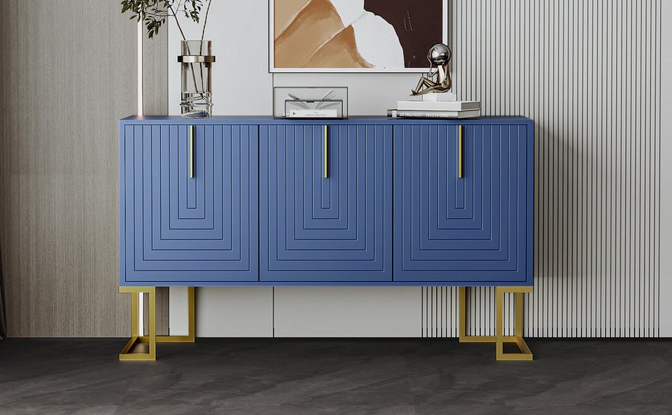 Redom Sideboard Schrank Anrichte Küchenschrankr 3 Türiges Sideboard