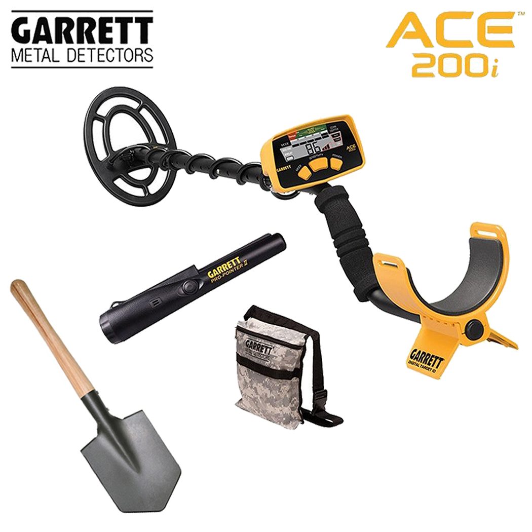 Garrett Metalldetektor Sparset Garrett ACE 200i Metalldetektor Komplettset