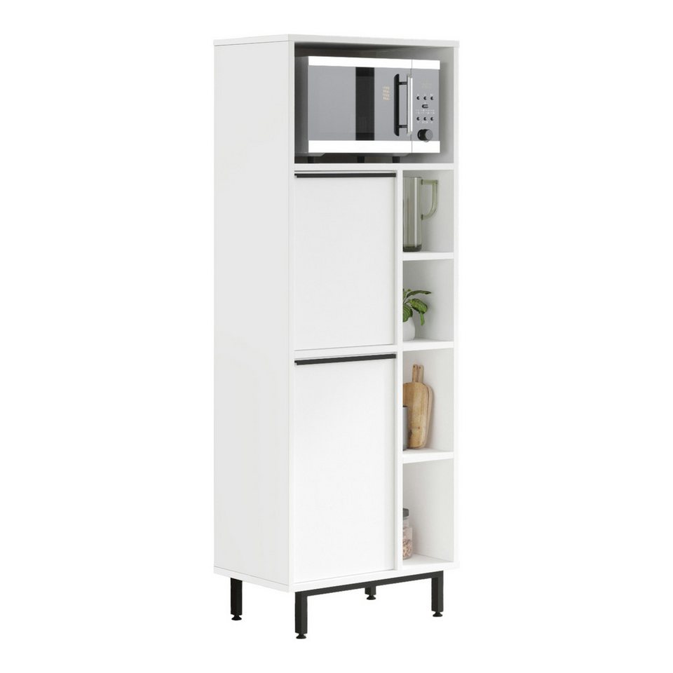 Encasa Küchenbuffet Vesanto Mit 2 Türen 162 X 60 X 36 Cm Weiß