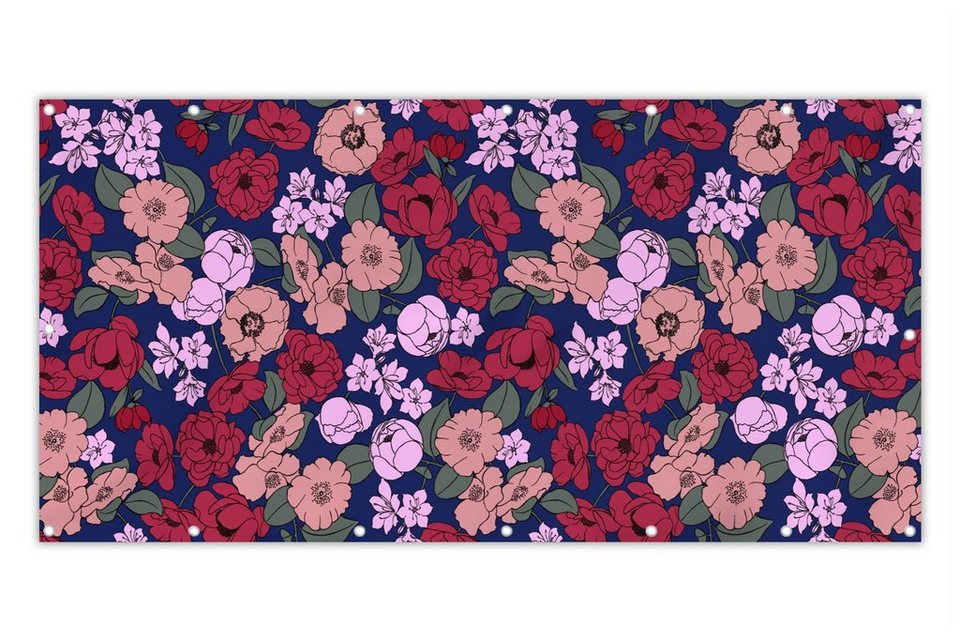 Muchowow Balkonsichtschutz Blume Natur Muster Frühling 1 St