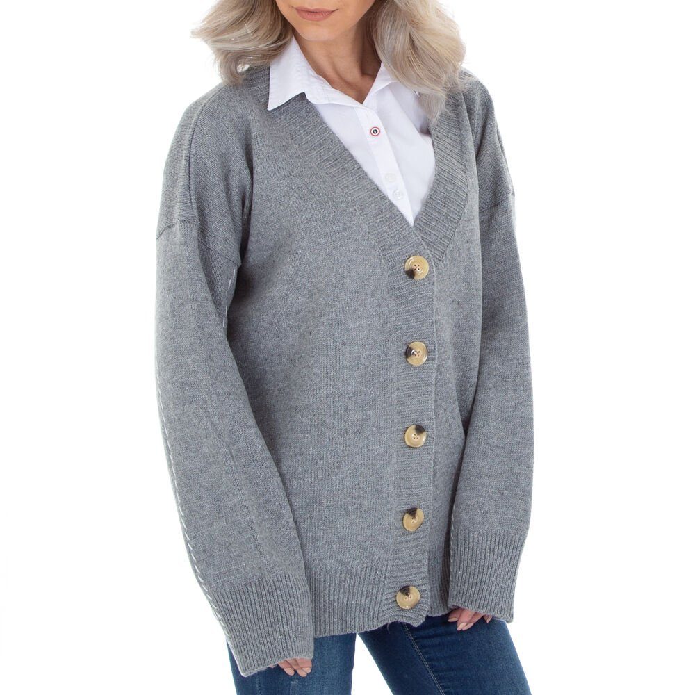 Ital Design Strickjacke Damen Freizeit Stretch Strickjacke And Cardigan