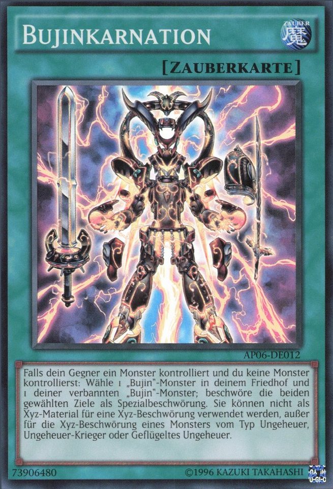 Recollectibles Sammelkarte Yugioh Karte Bujinkarnation Deutsch Yu Gi