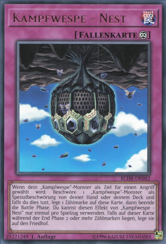 ReCollectibles Sammelkarte YuGiOh Karte Kampfwespe - Nest, Yu-Gi-Oh ... ReCollectibles Sammelkarte YuGiOh Karte Kampfwespe - Nest, Yu-Gi-Oh ...