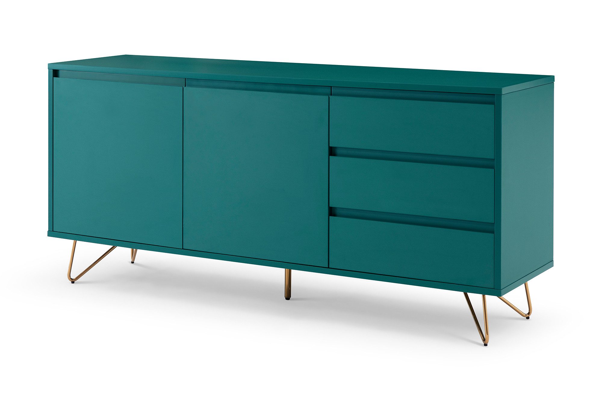 Dynamic24 Sideboard Sofia Kommode Mit 2 Türen Und 3 Schubladen