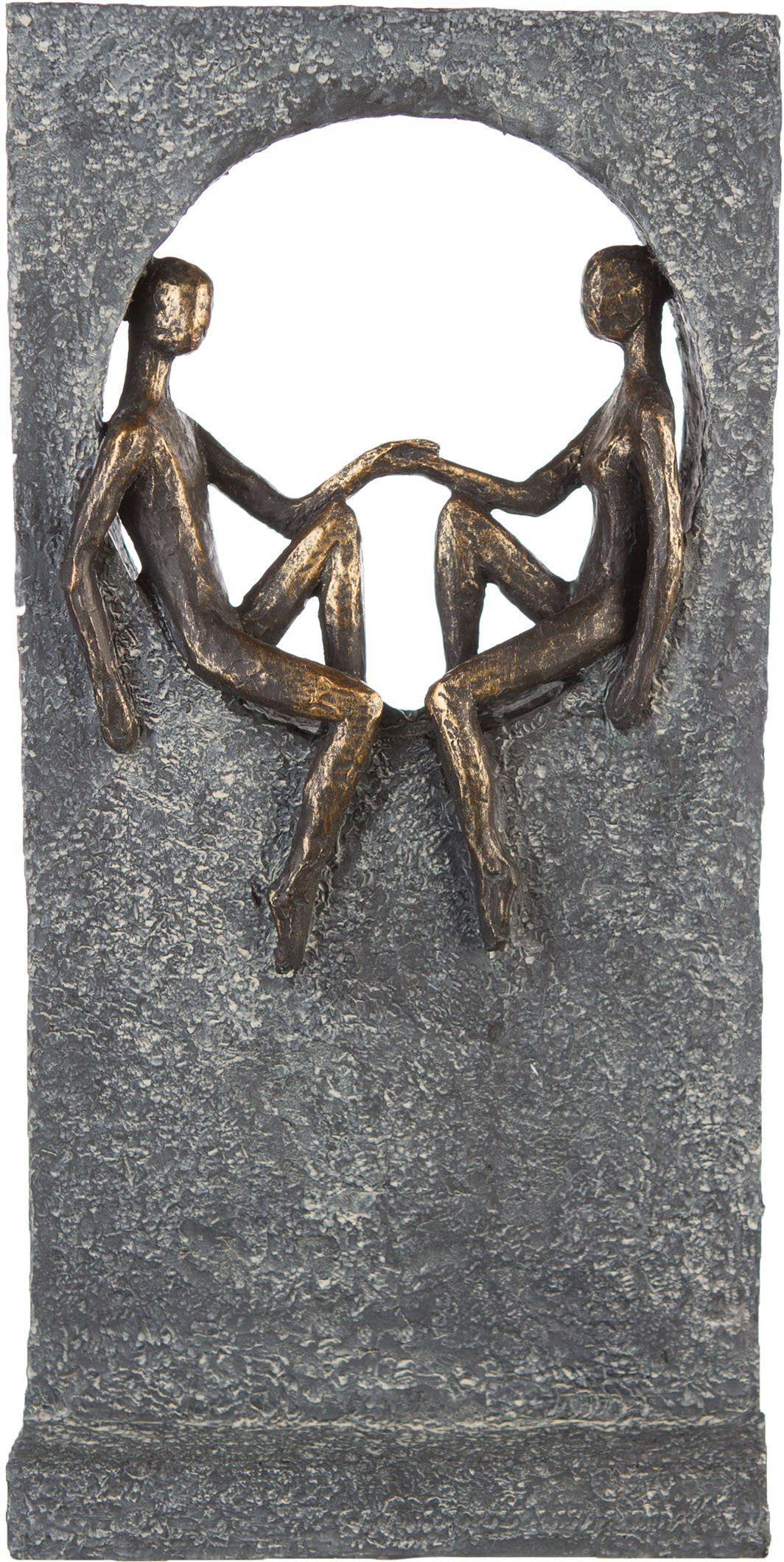 Casablanca By Gilde Dekofigur Skulptur Round Place Bronzefarbengrau