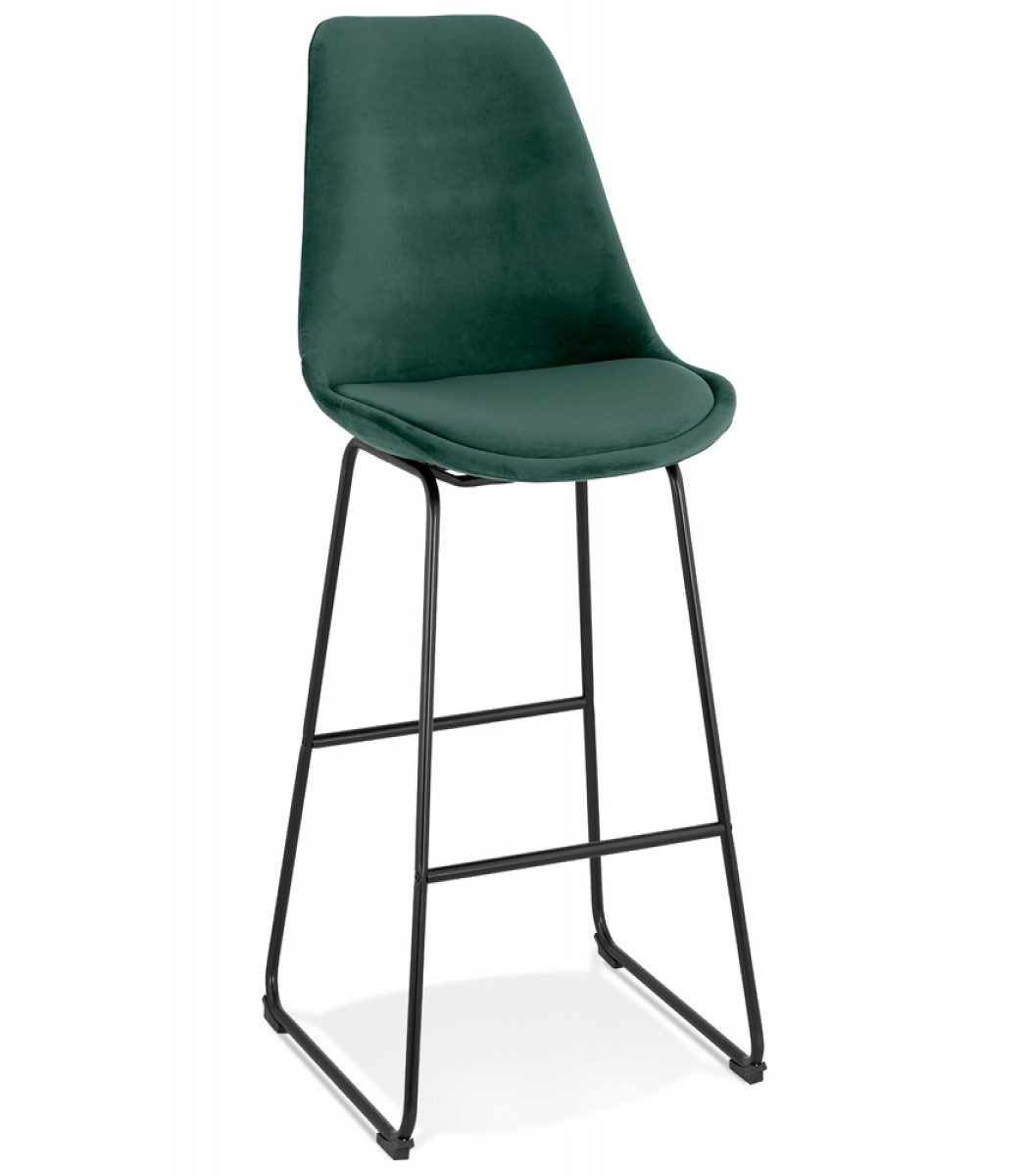 KADIMA DESIGN Barhocker Barhocker mit Samtsitz Gepolsterter Samthocker ...