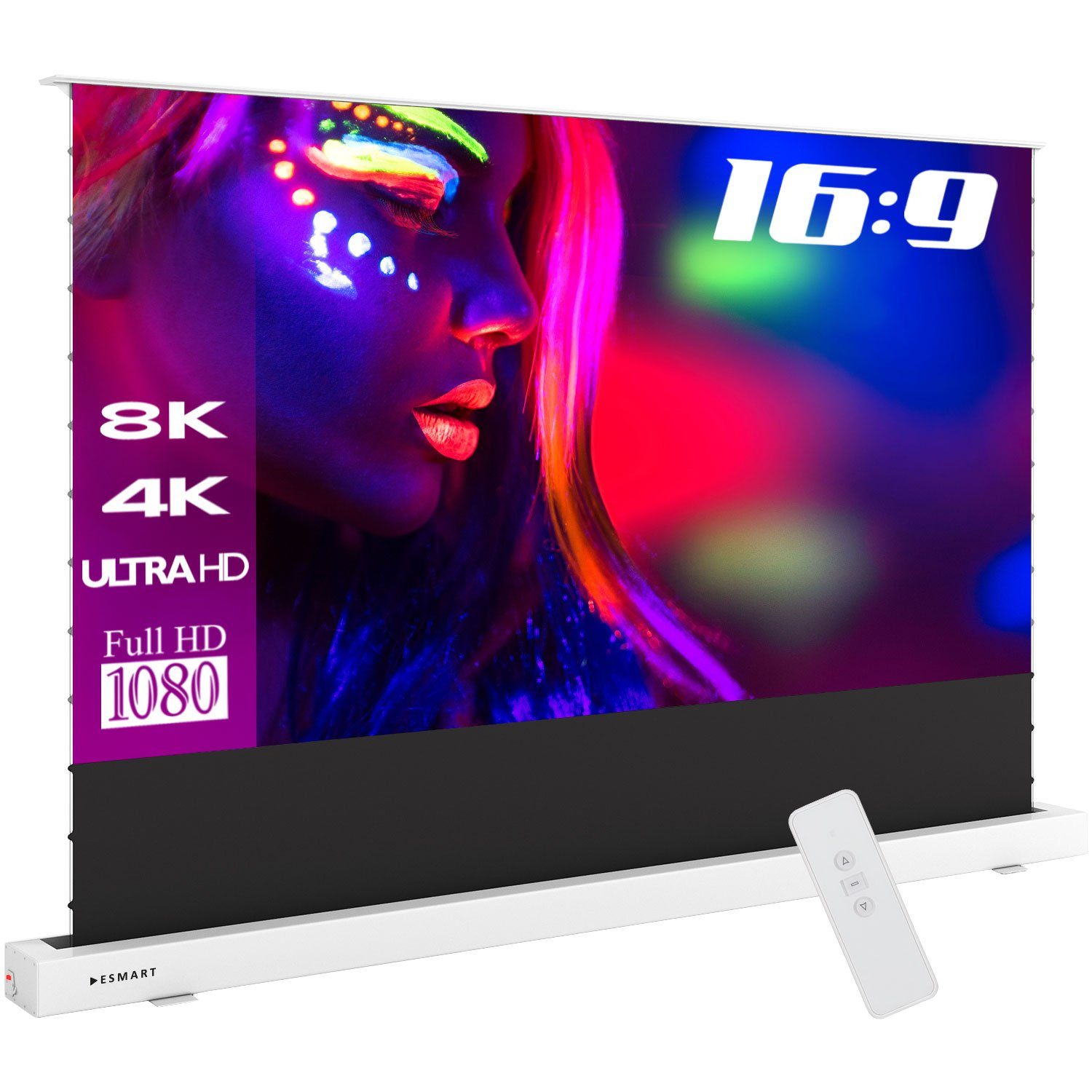 ESMART Expert FSX-ALR BlackGrid Tension Hochkontrast Leinwand Motorleinwand