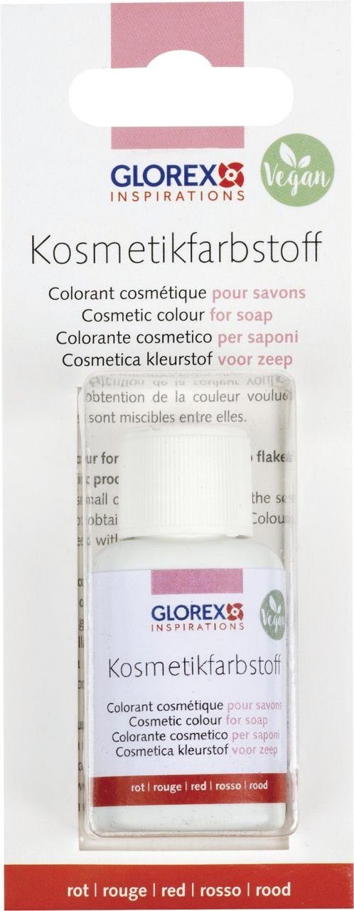 Glorex Bastelnaturmaterial Glorex Seifen Kosmetik Farbstoff Rot 20 Ml