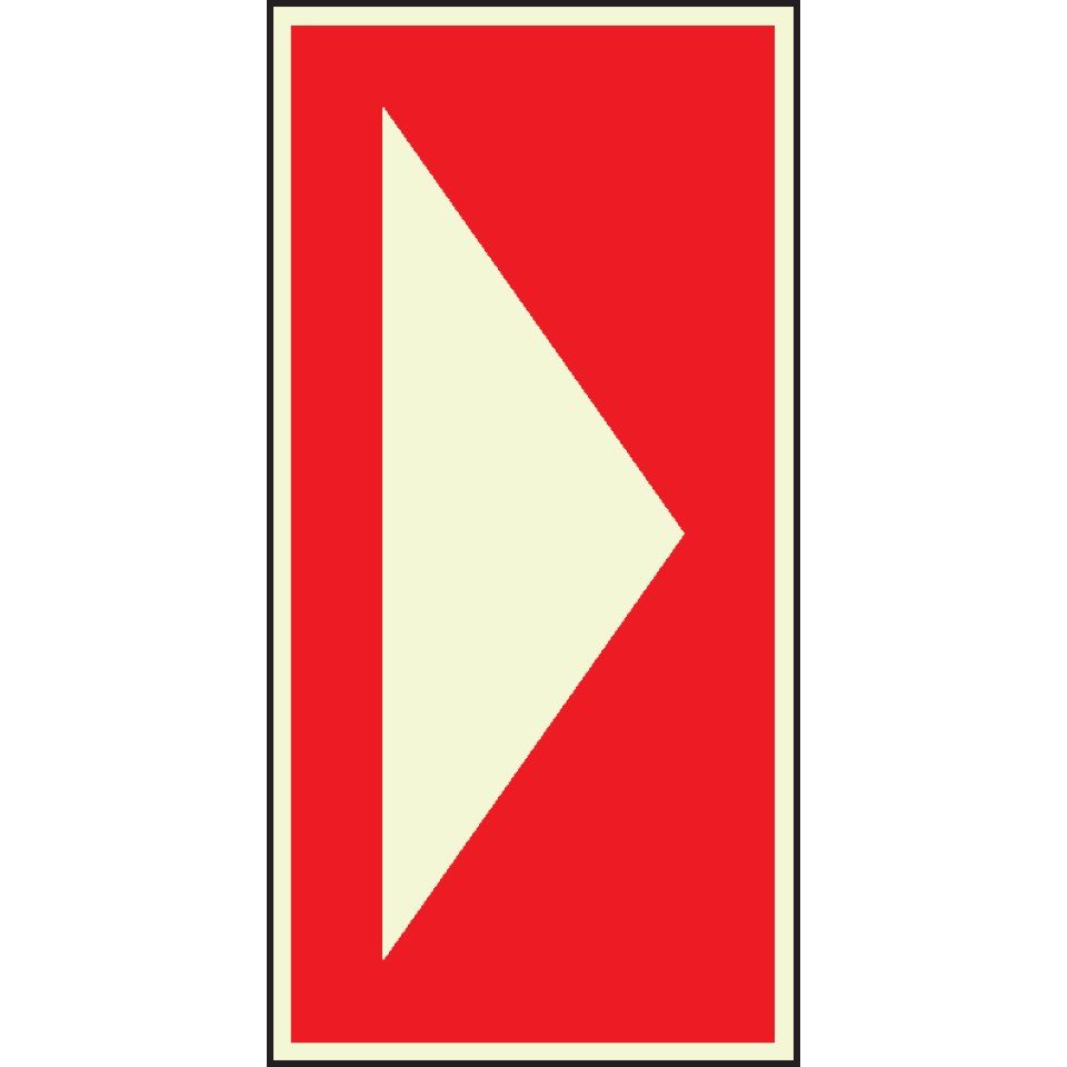 König Werbeanlagen Hinweisschild Aufkleber I PERMALIGHT plus langnachleuchtend Richtungsangabe ...