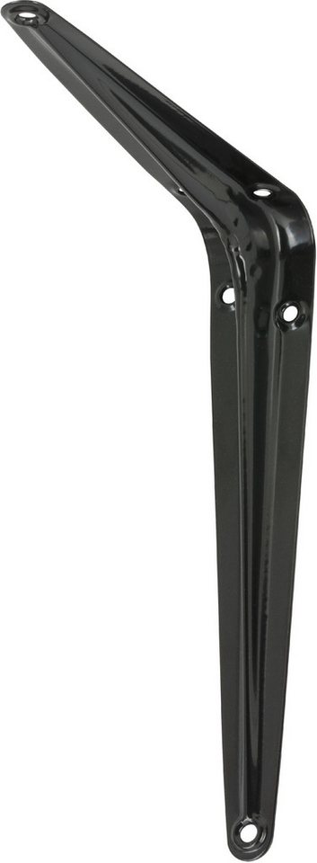 Vormann Wandregalhalter Vormann Stahlblechkonsolen Schwarz 30 X 35 Cm