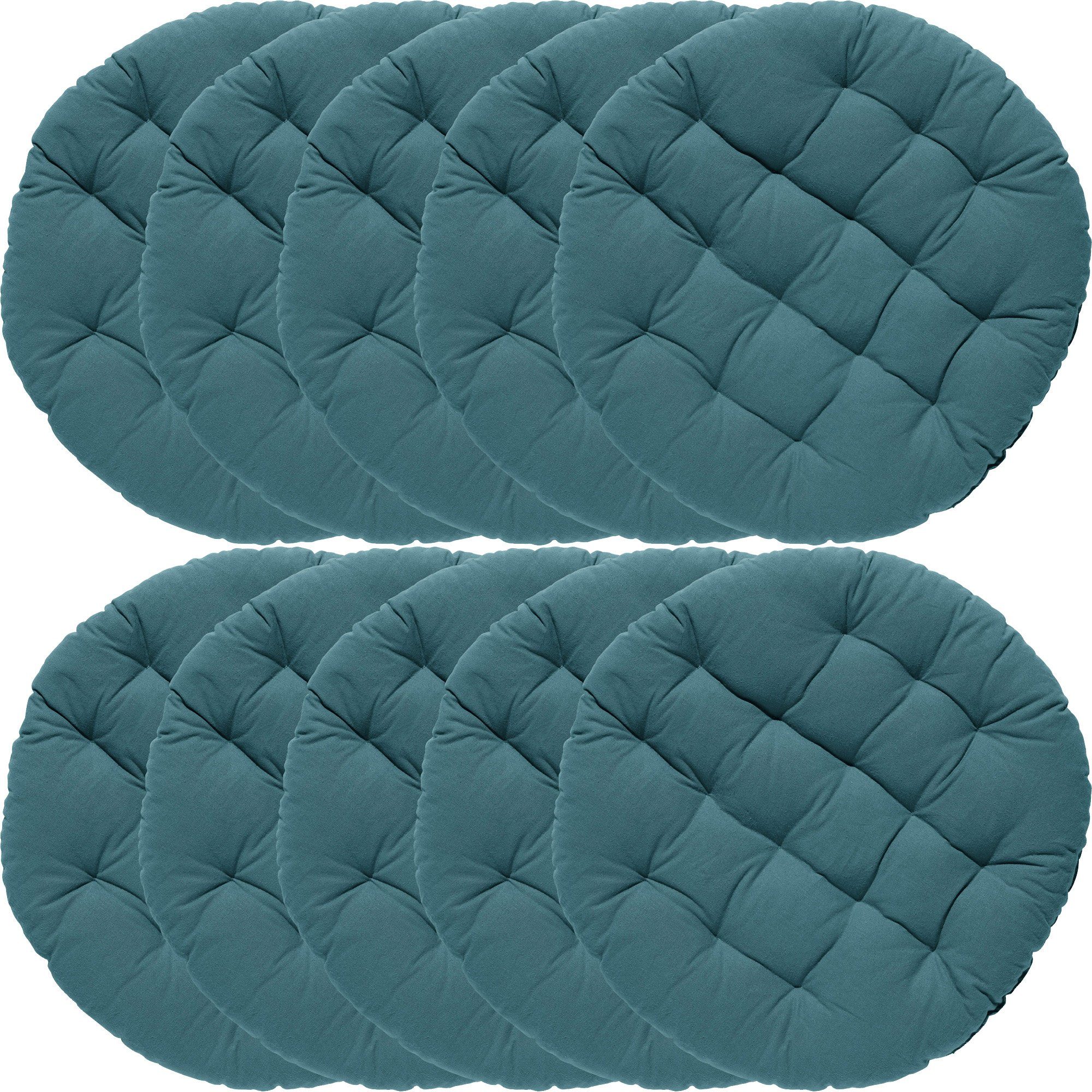 Blaue runde Sitzkissen online kaufen | OTTO