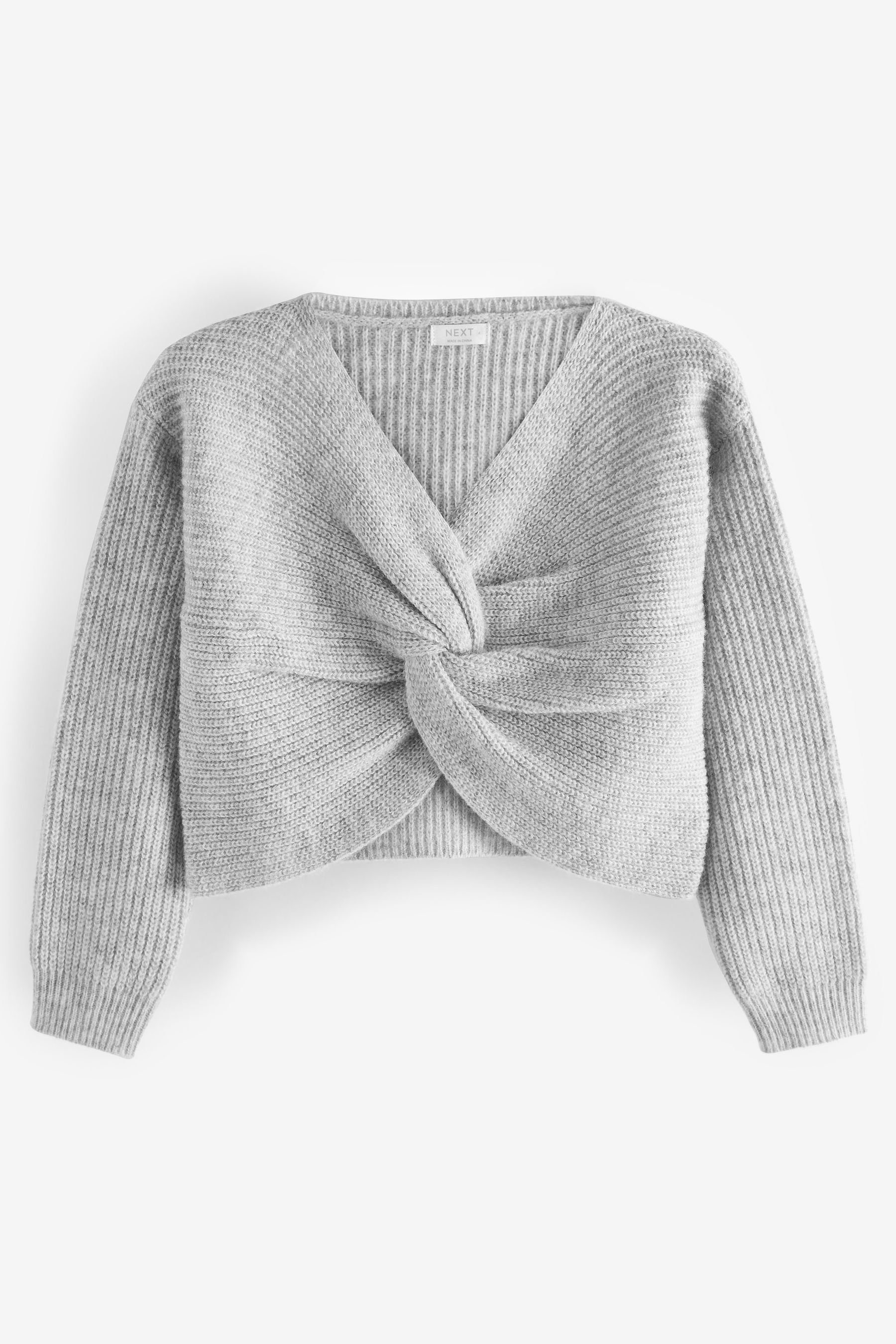 Next Strickjacke Strickpullover Mit Knotendetail Vorne 1 Tlg