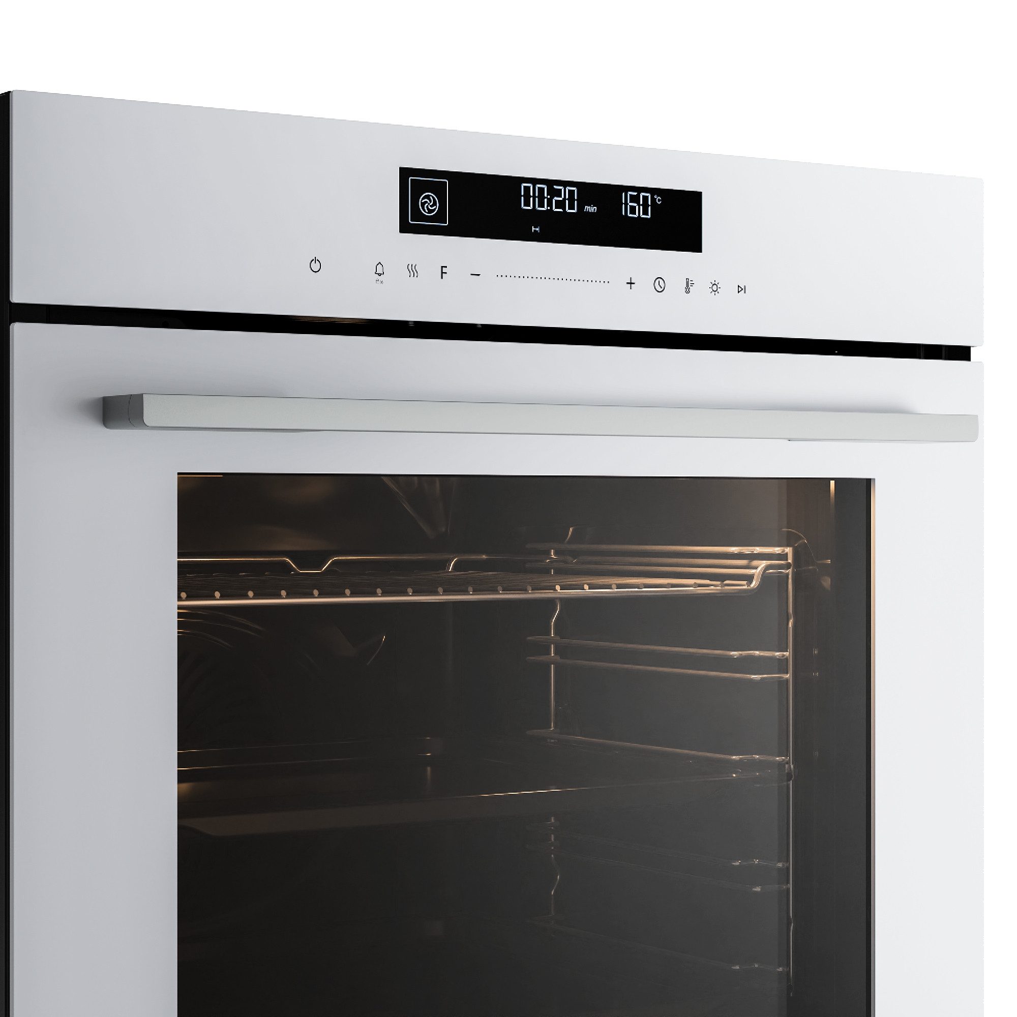 Klarstein Backofen 7ET13-CD White Velaire 60cm 74L Einbaubackofen Weiß ...