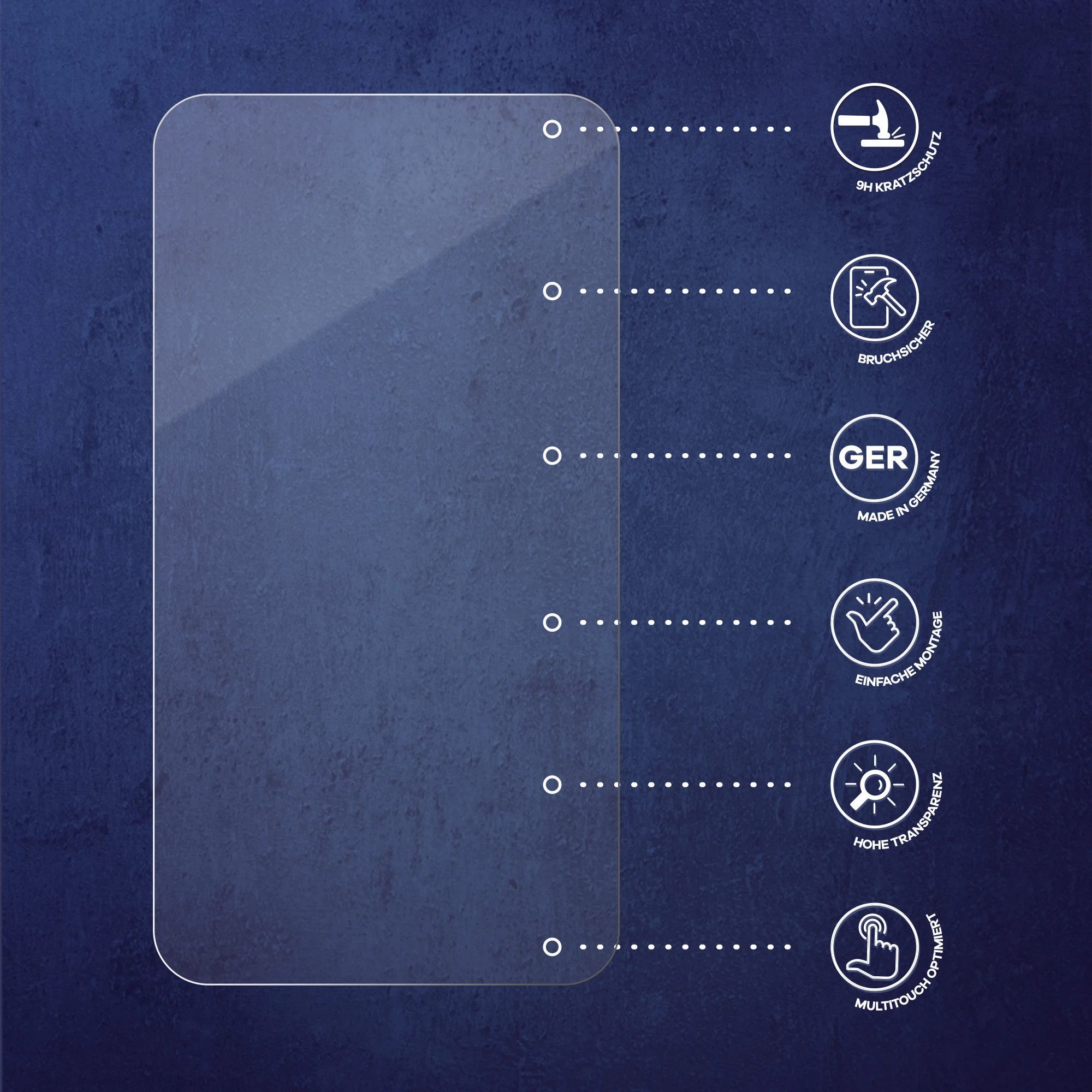 Savvies Displayschutzglas Schutzglas Panzer für Honor 90 Lite (Display ...