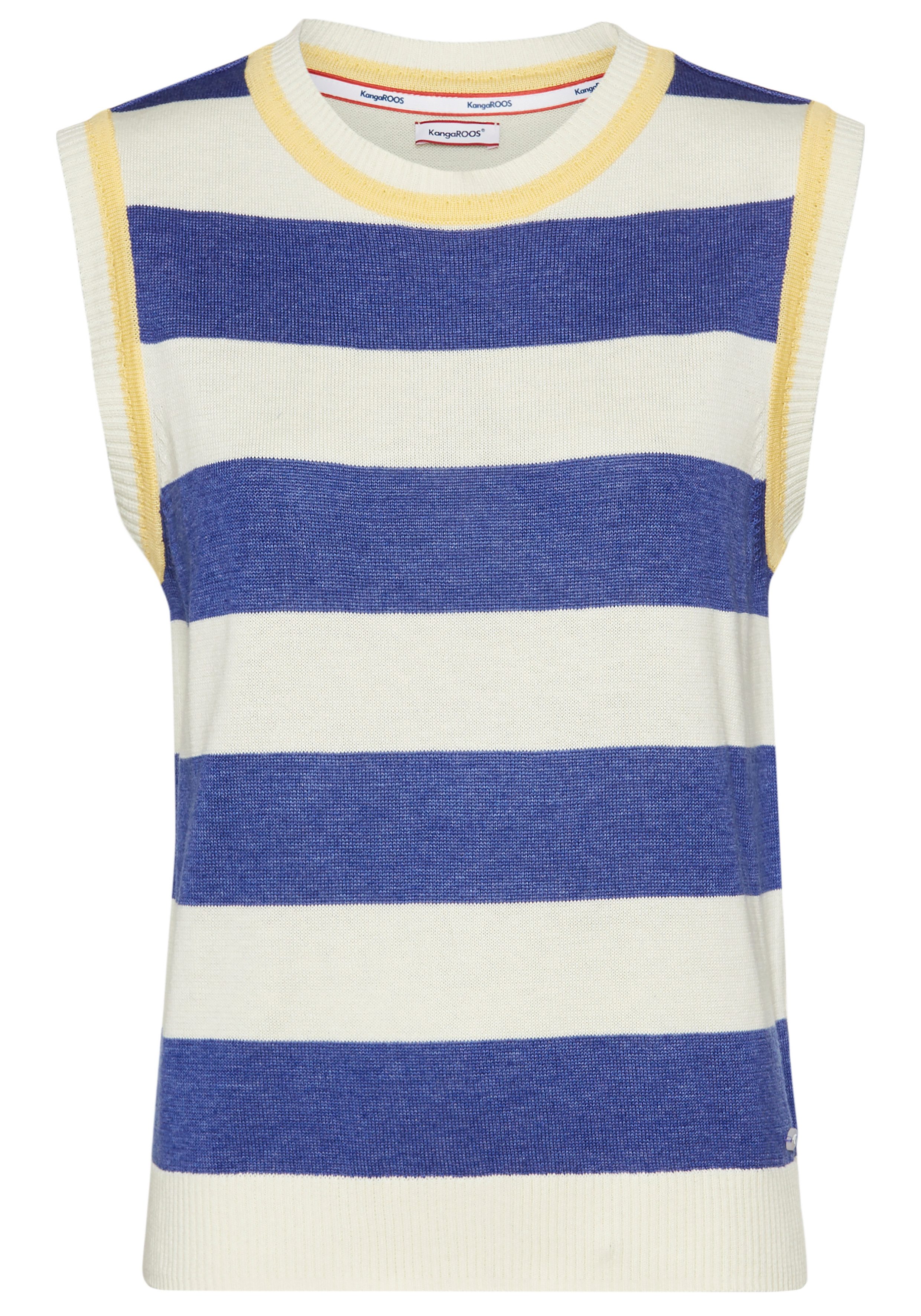 KangaROOS Pullunder mit Blockstreifen und Knopfleiste