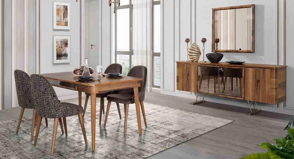 Jvmoebel Esszimmer Set Komplett Sets Esszimmer Set Esstisch 6x Stuhl