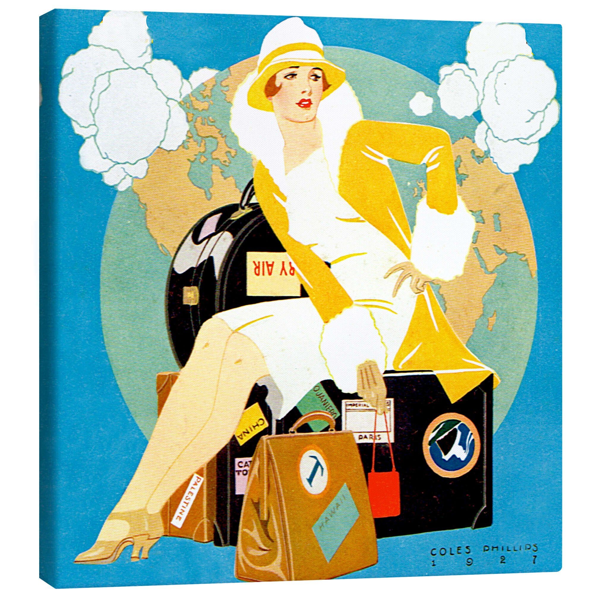 Posterlounge Leinwandbild Clarence Coles Phillips Reisende Lady Life