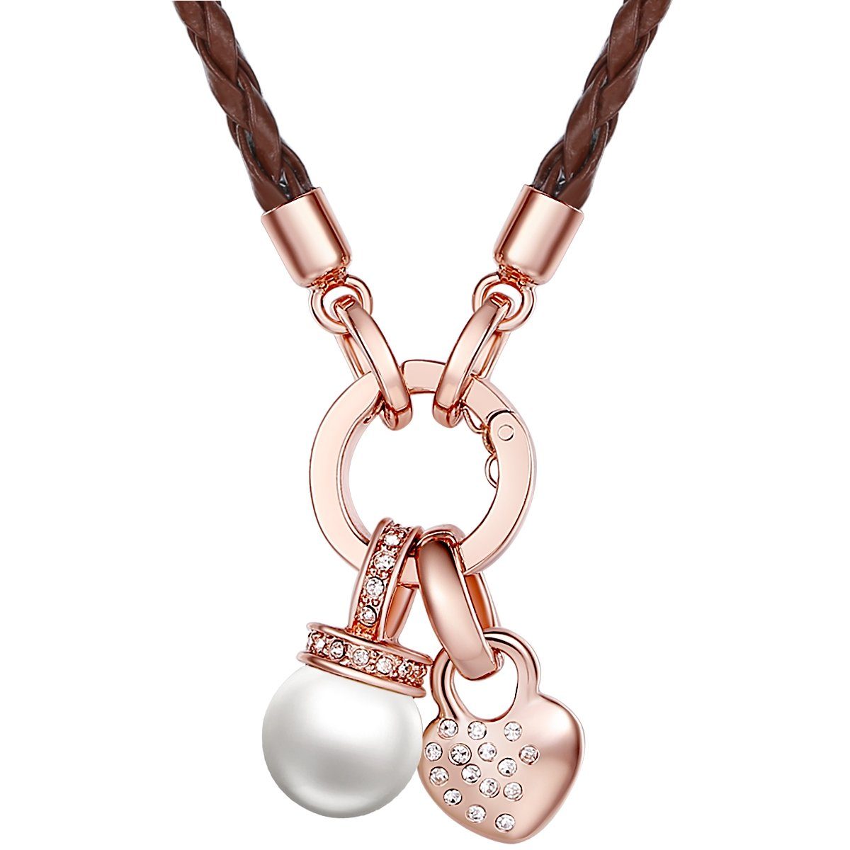 Lulu & Jane Collier Herz braun, mit Herz