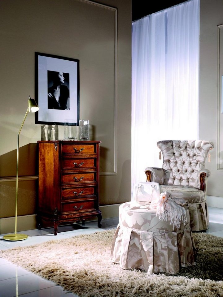 Jvmoebel Kommode Design Möbel Stil Barock Kommode Schrank Braun Luxus