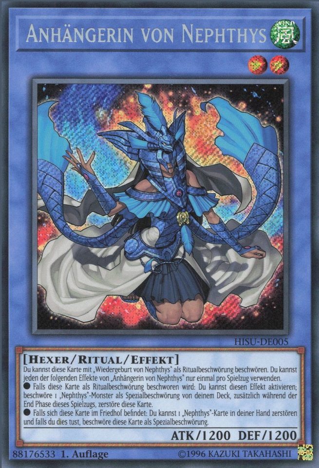 Recollectibles Sammelkarte Yugioh Karte Anhängerin Von Nephthys Yu Gi