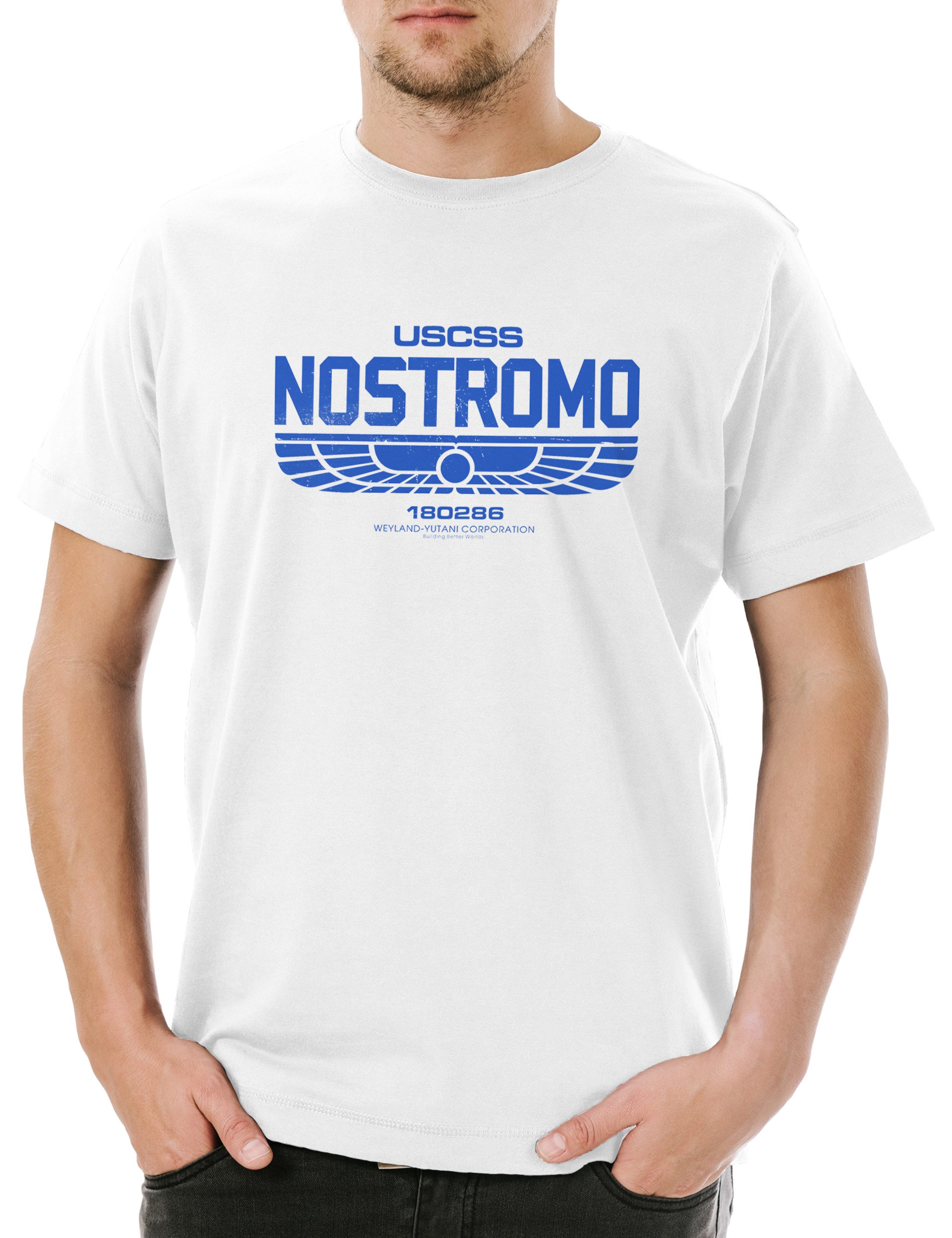 Urban Backwoods Print-Shirt USCSS Nostromo 4 Herren T-Shirt Alien ...