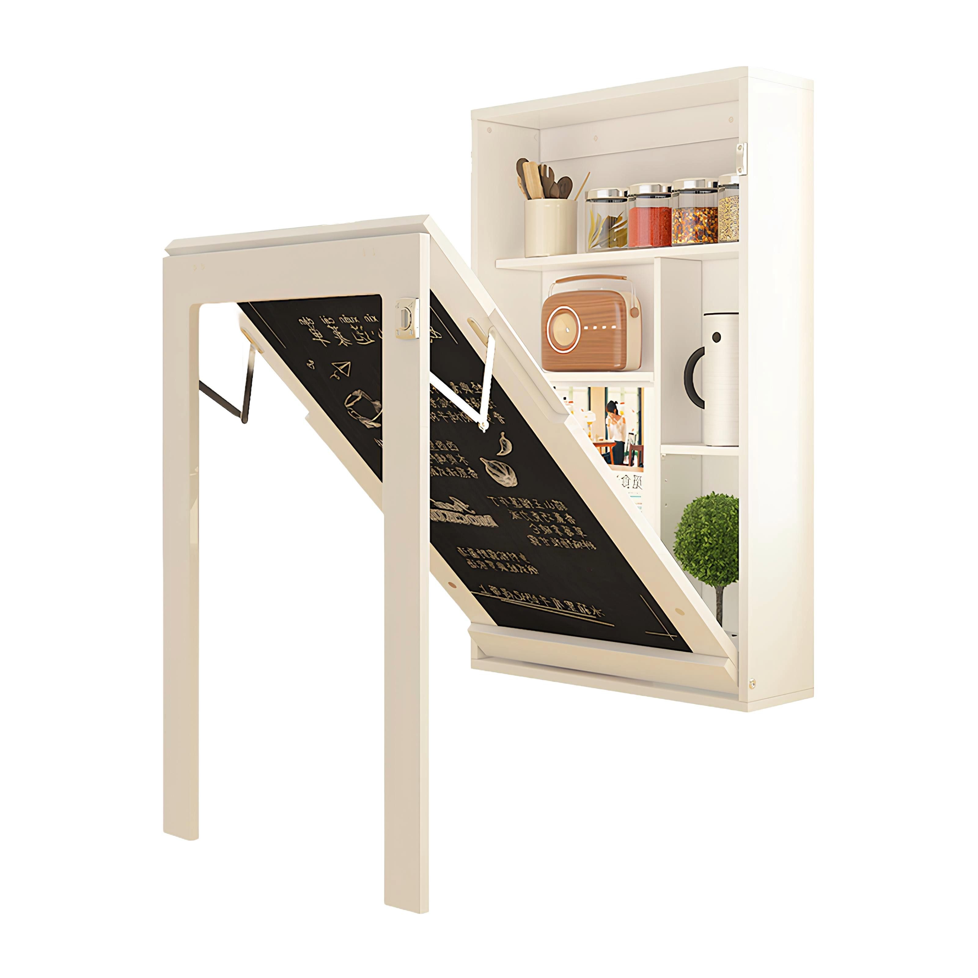 Elegantes Schrank Mit Integriertem Tisch Bilder