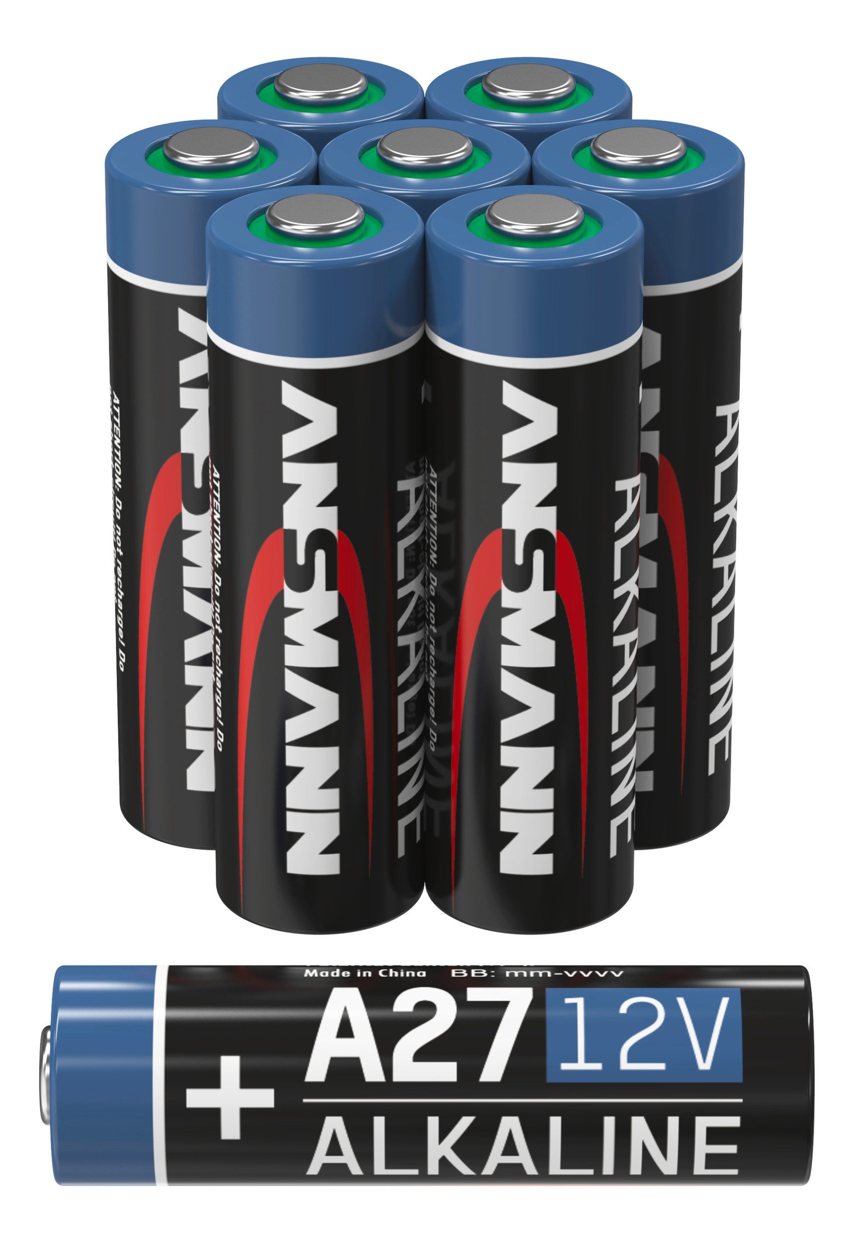 ANSMANN A27 12V Alkaline Batterie Spezialbatterie - 8er Pack Batterie