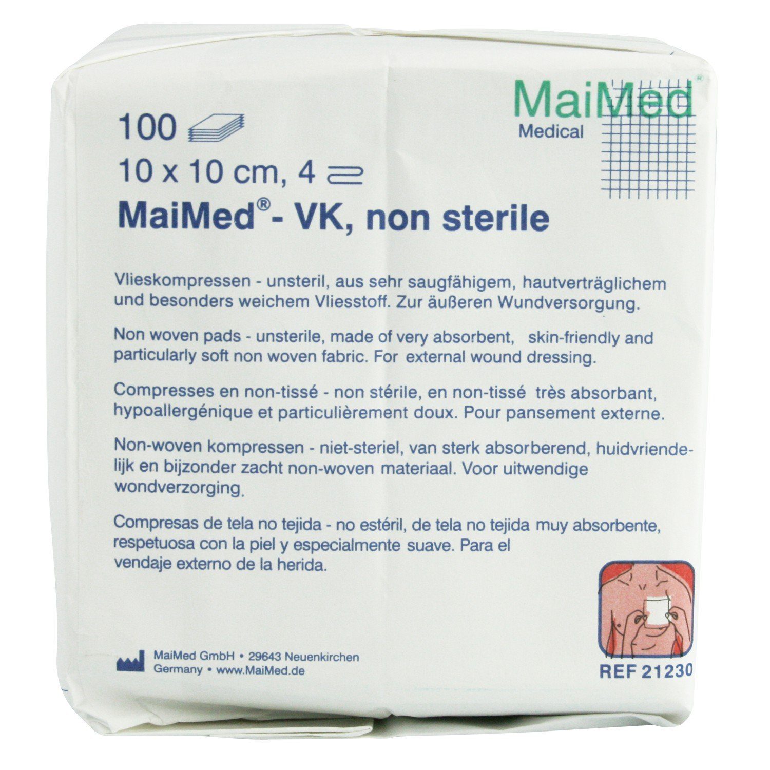 MaiMed Kalt-Warm-Kompresse MaiMed - VK Vlieskompressen unsteril 4-fach 30 g