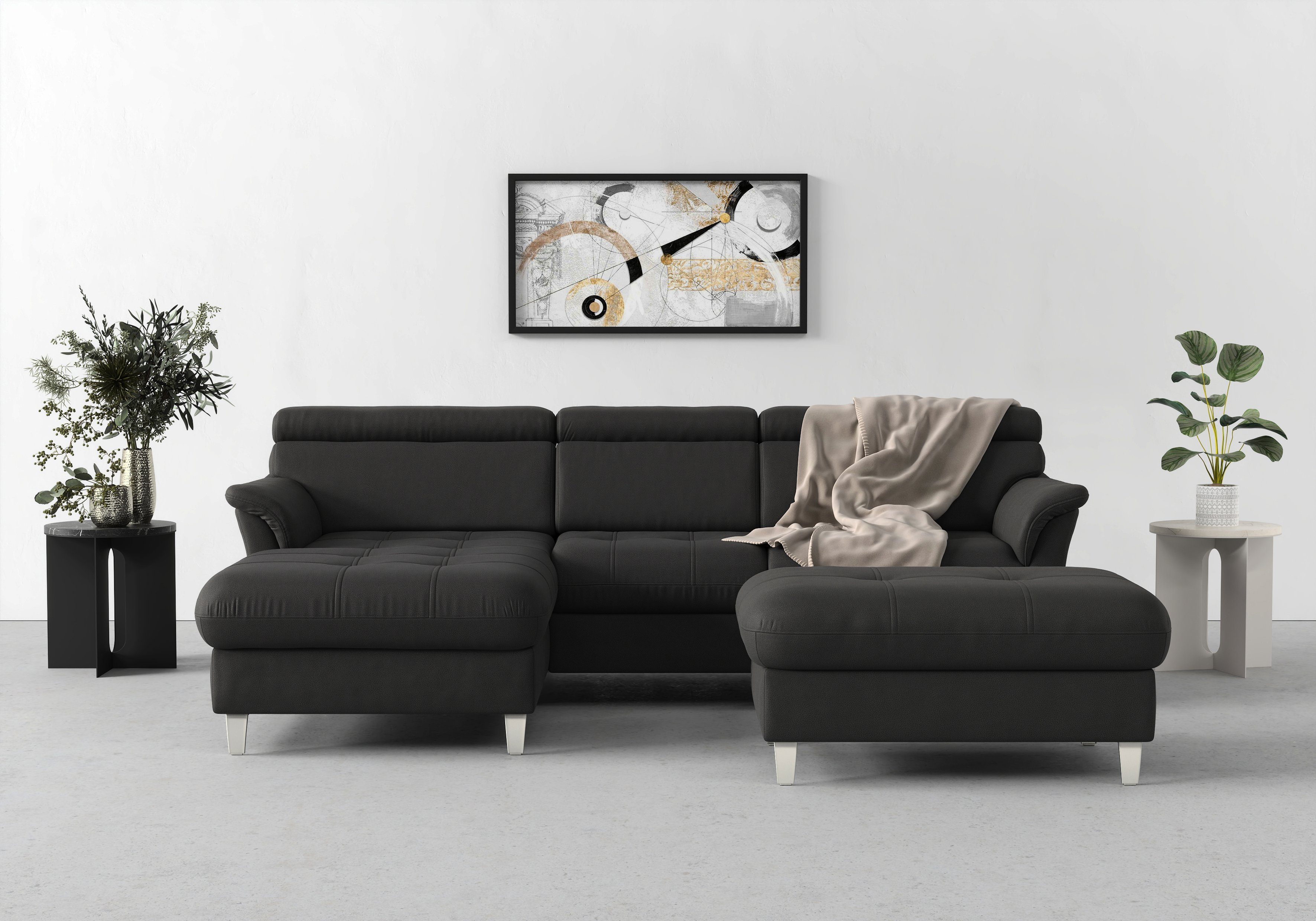 Sitandmore Ecksofa Marano L Form Inklusive Kopfteilverstellung