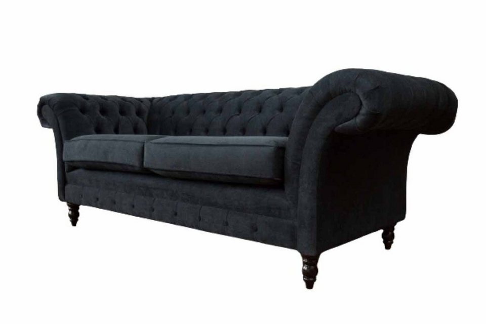 Jvmoebel Sofa Chesterfield Grau Neu Dreisitzer Stoff Design Couchen