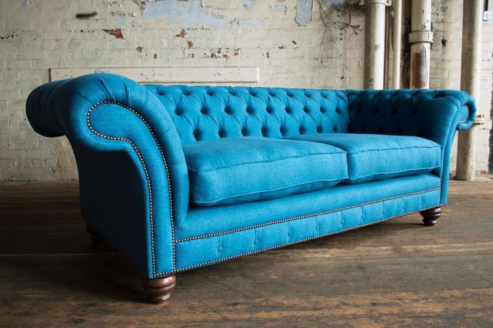 Jvmoebel 3 Sitzer Chesterfield Design Luxus Polster Sofa Couch Sitz