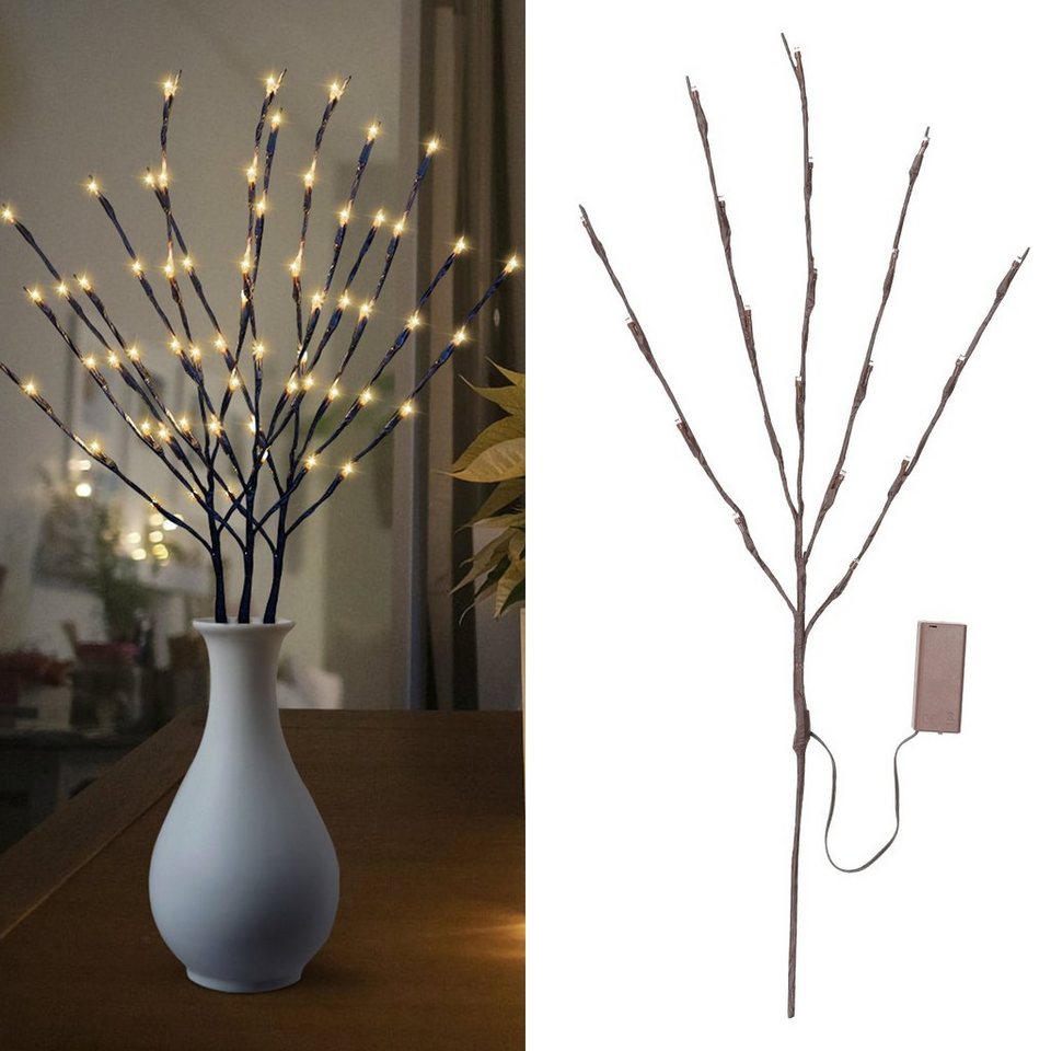 Clanmacy Led Leuchtzweig Led Lichterzweige 3er Set Dekozweige 70cm Mit