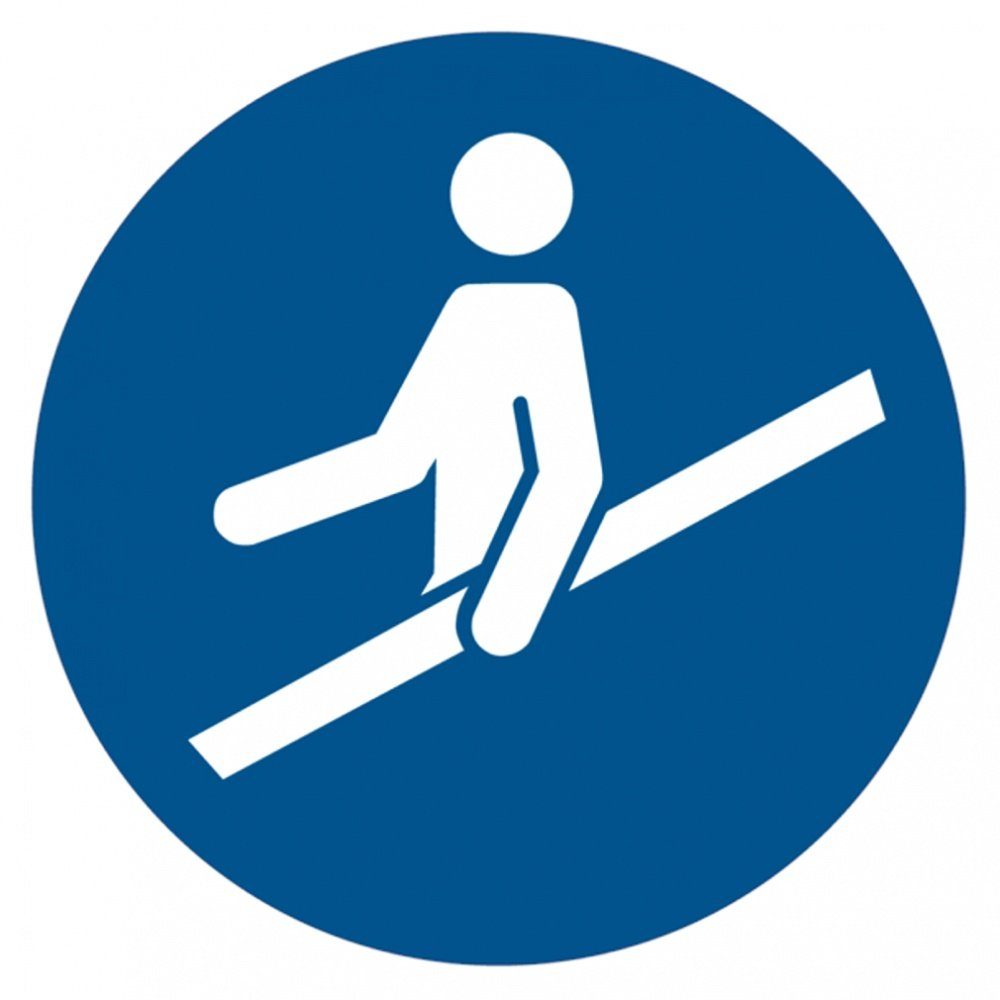König Werbeanlagen Hinweisschild Gebotsschild, Handlauf benutzen M012 - ASR A1.3 (DIN EN ISO ...