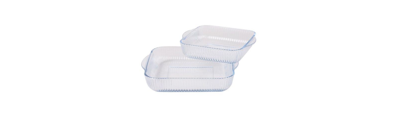 Neuetischkultur Auflaufform »Kuchenform 2er Set eckig Glas«, Glas, (2 ...