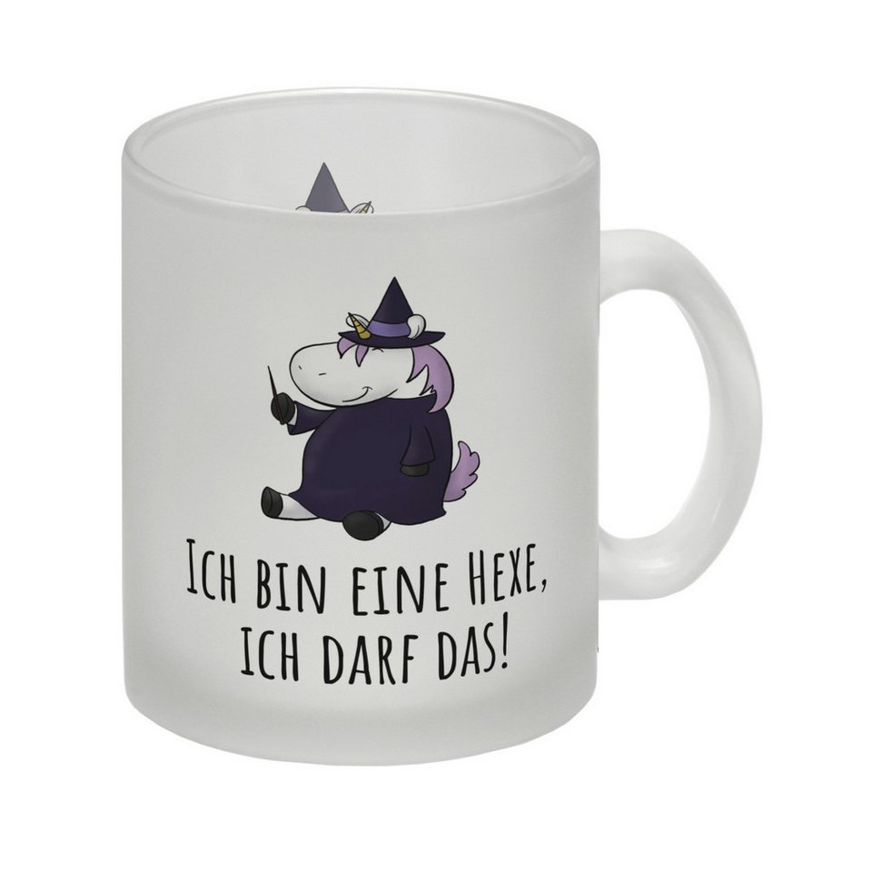 speecheese Tasse Einhorn-Hexe Glas Tasse mit Spruch Ich bin eine Hexe ... speecheese Tasse Einhorn-Hexe Glas Tasse mit Spruch Ich bin eine Hexe ...