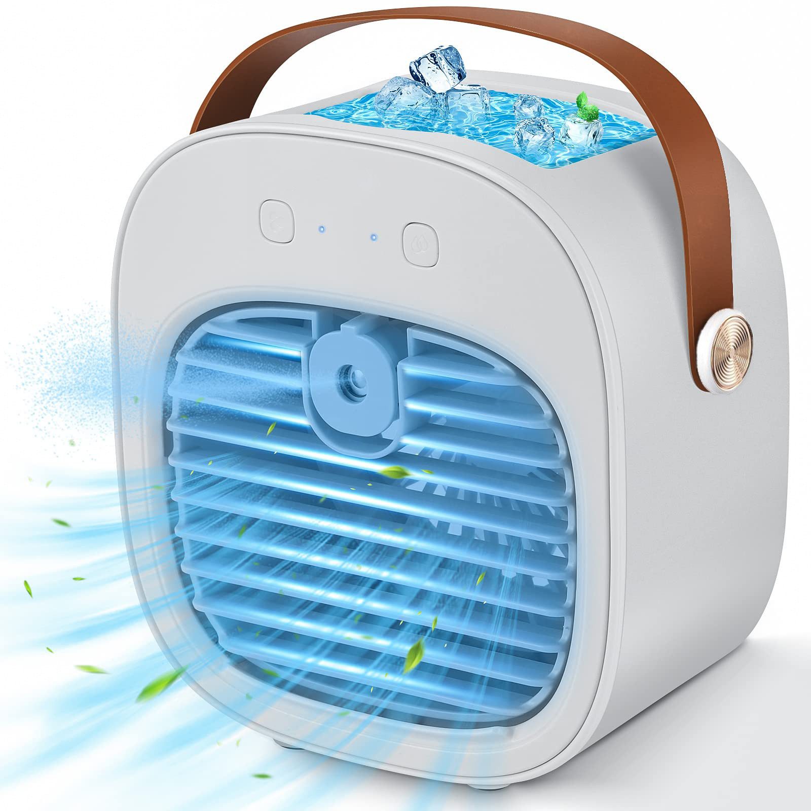 Jubouel Ventilatorkombigerät Tischventilator Usb Luftbefeuchter