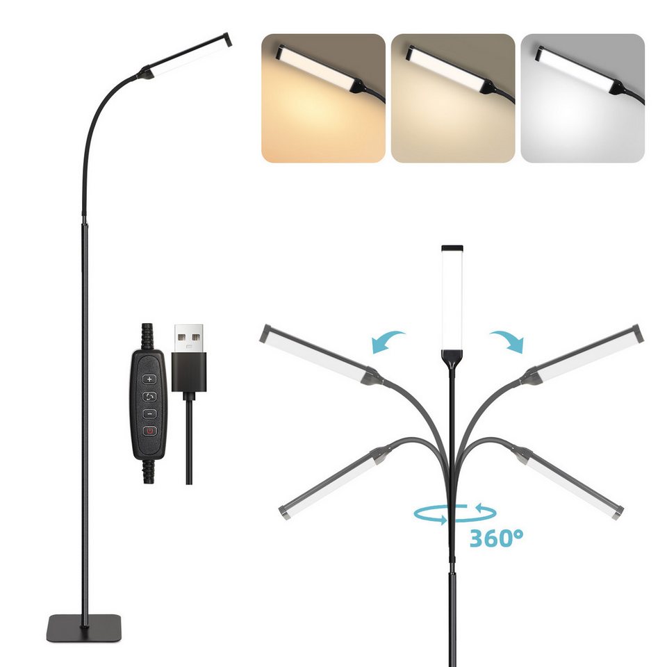 Sunicol Led Stehlampe Dimmbare Led Stehleuchte Für Wohnzimmer Mit 3